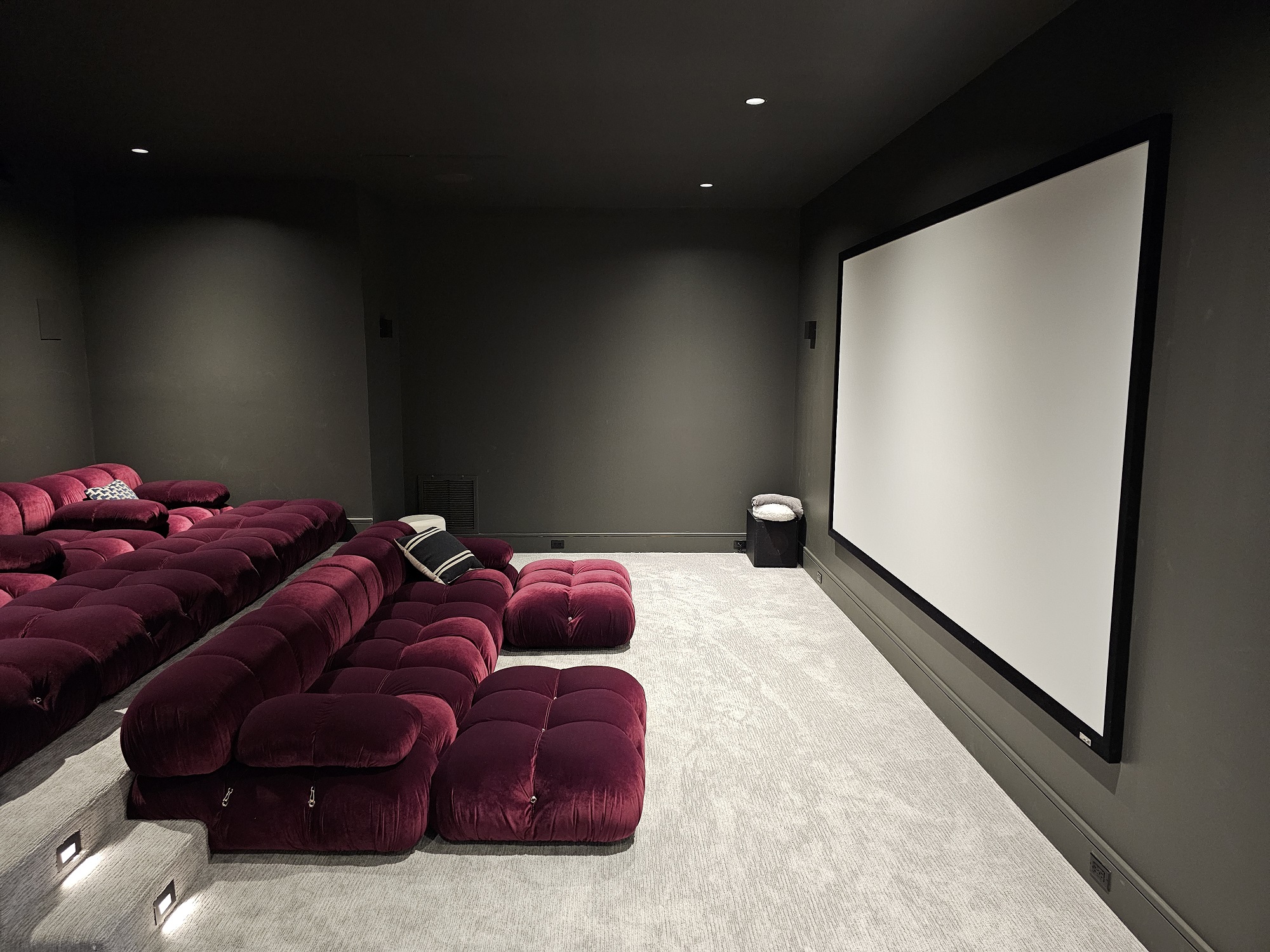 Contemporary Modular Seating for Residential Media Room - Dr. Sofa
